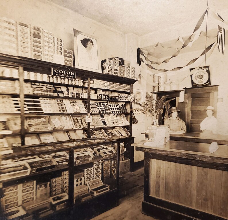 Antique Cigar Shop Interior Photograph - Early 1900's - Jose Lovera ...