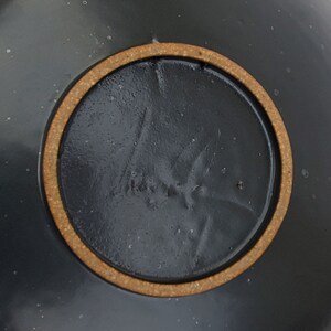 Mark Chamberlain Massive Decorated Studio Pottery Bowl - Black Matt ...
