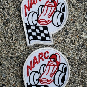 Vintage National Auto Racing Club Jacket Patches - NARC Sprint Car and ...