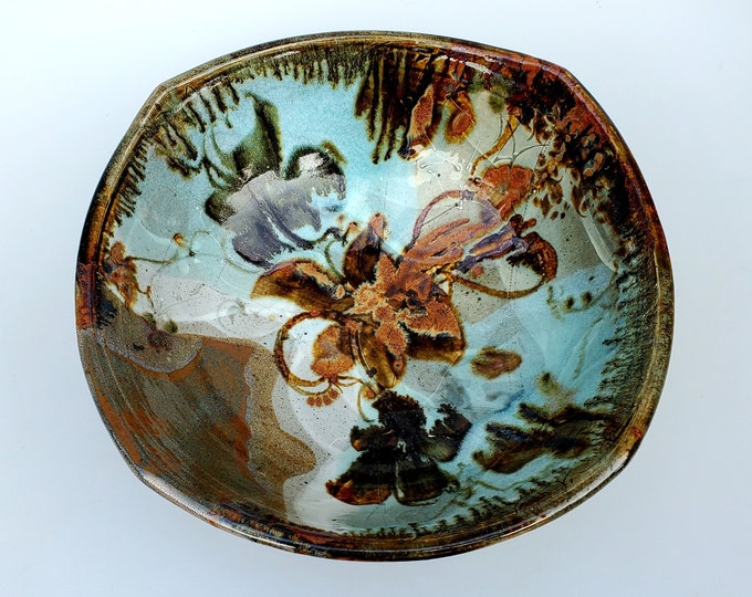 Gordon Batten North Carolina Studio Pottery Large Decorated Stoneware ...