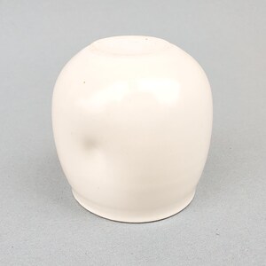 David Shaner Studio Pottery Vase White Glaze Unique Dimple Design ...