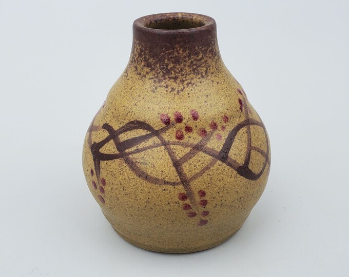 Ebba Rapp Decorated Studio Pottery Vase - Northwest Artist Potter ...