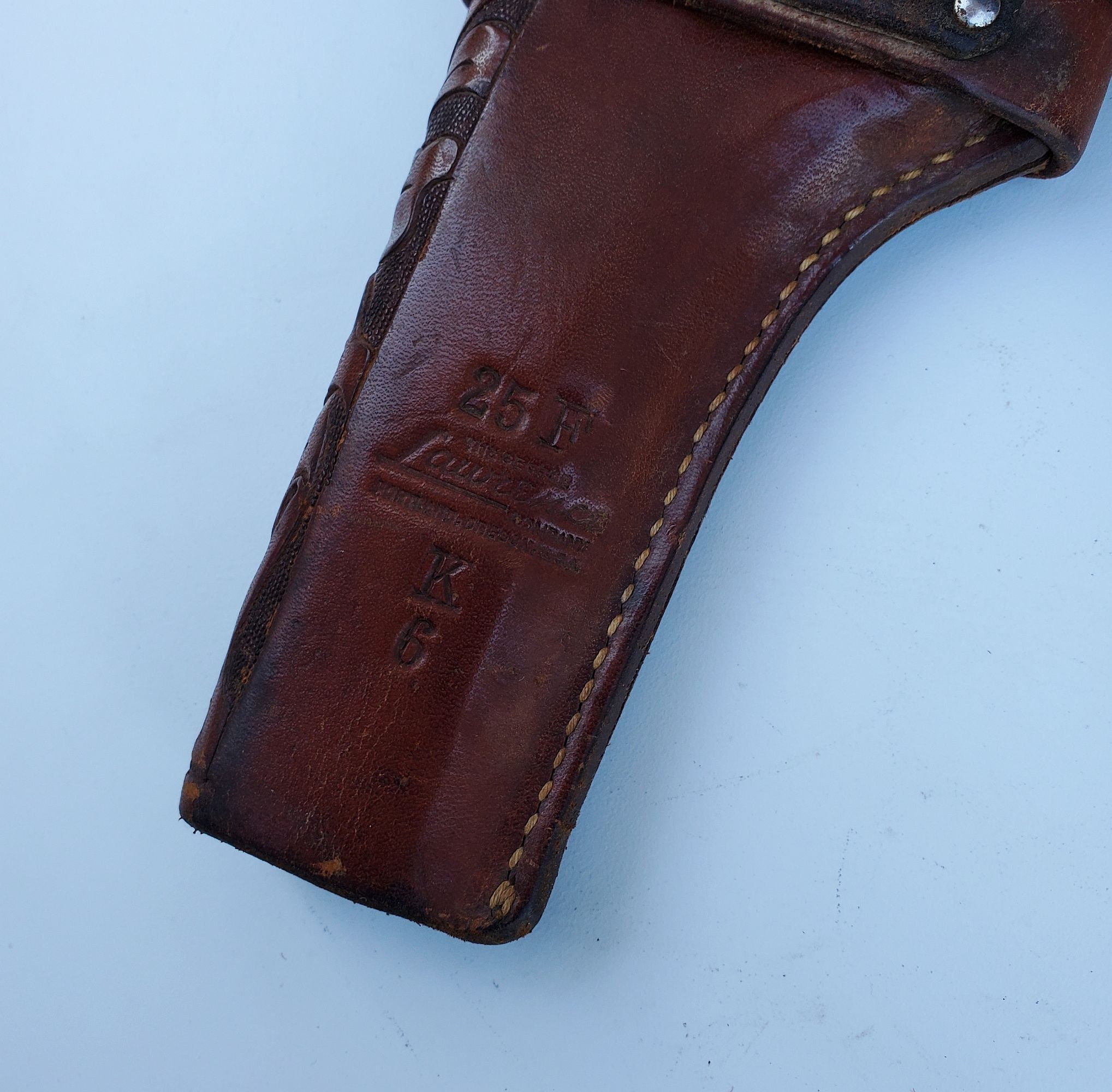 George Lawrence Vintage Tooled Leather Gun Holster With Old | Etsy