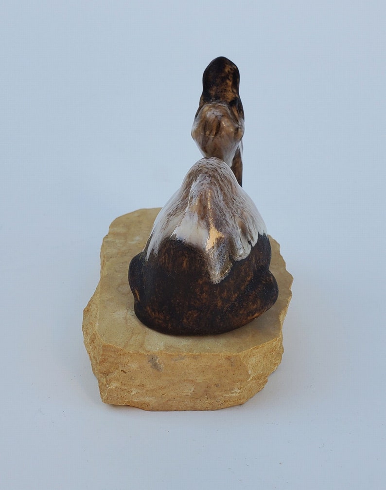 Maigon Daga Signed Studio Pottery Ceramic Camel - Brown Frothy Glaze ...