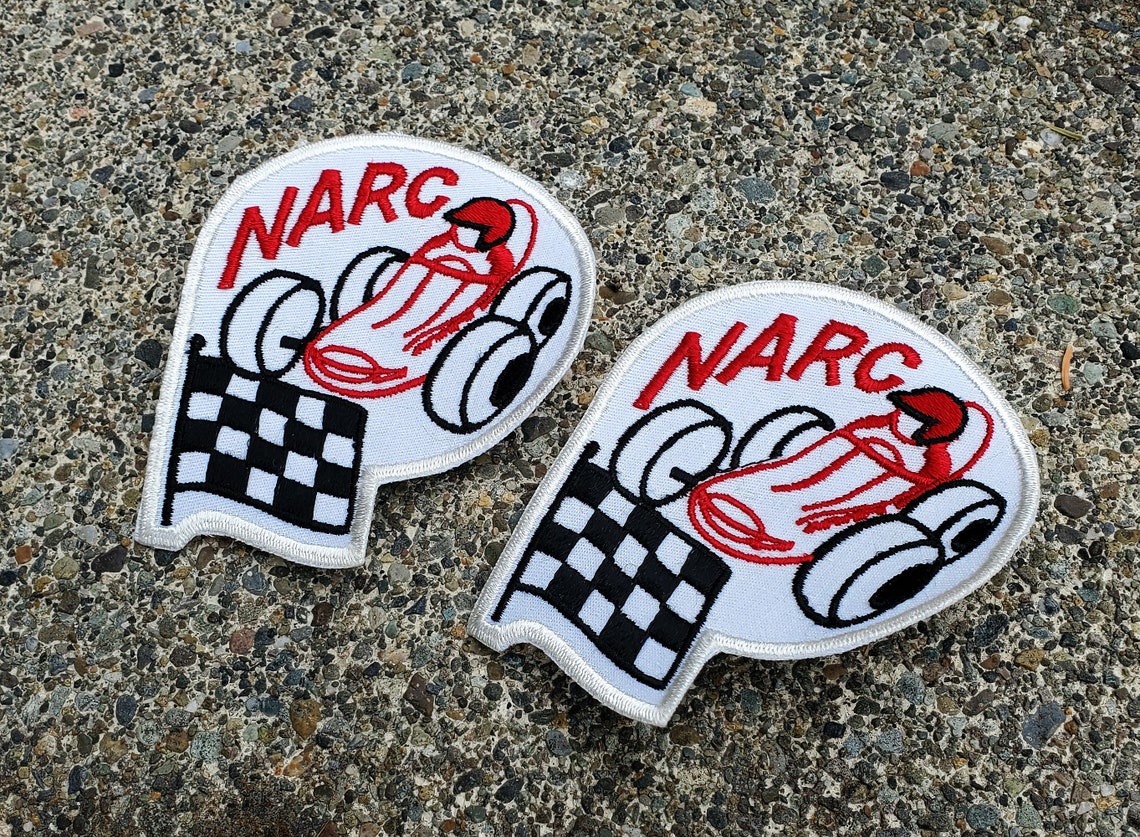 Vintage National Auto Racing Club Jacket Patches - NARC Sprint Car and ...