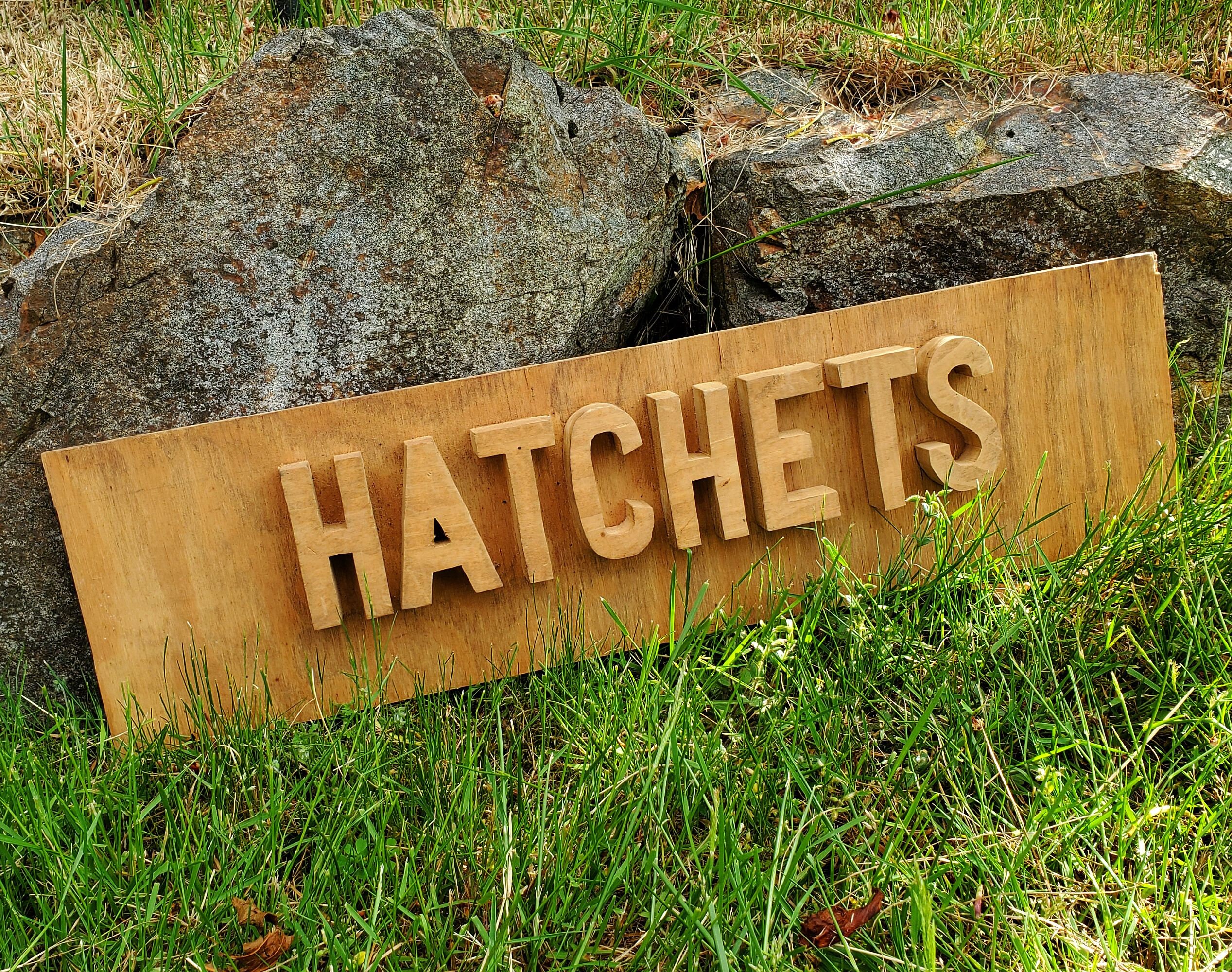 Vintage Hatchets Trade Show Collector Sign Hand Crafted | Etsy