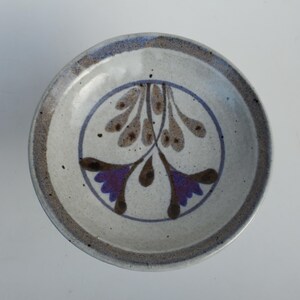 John Fassbinder Studio Pottery Decorated Compote Vase - Abstract Purple ...