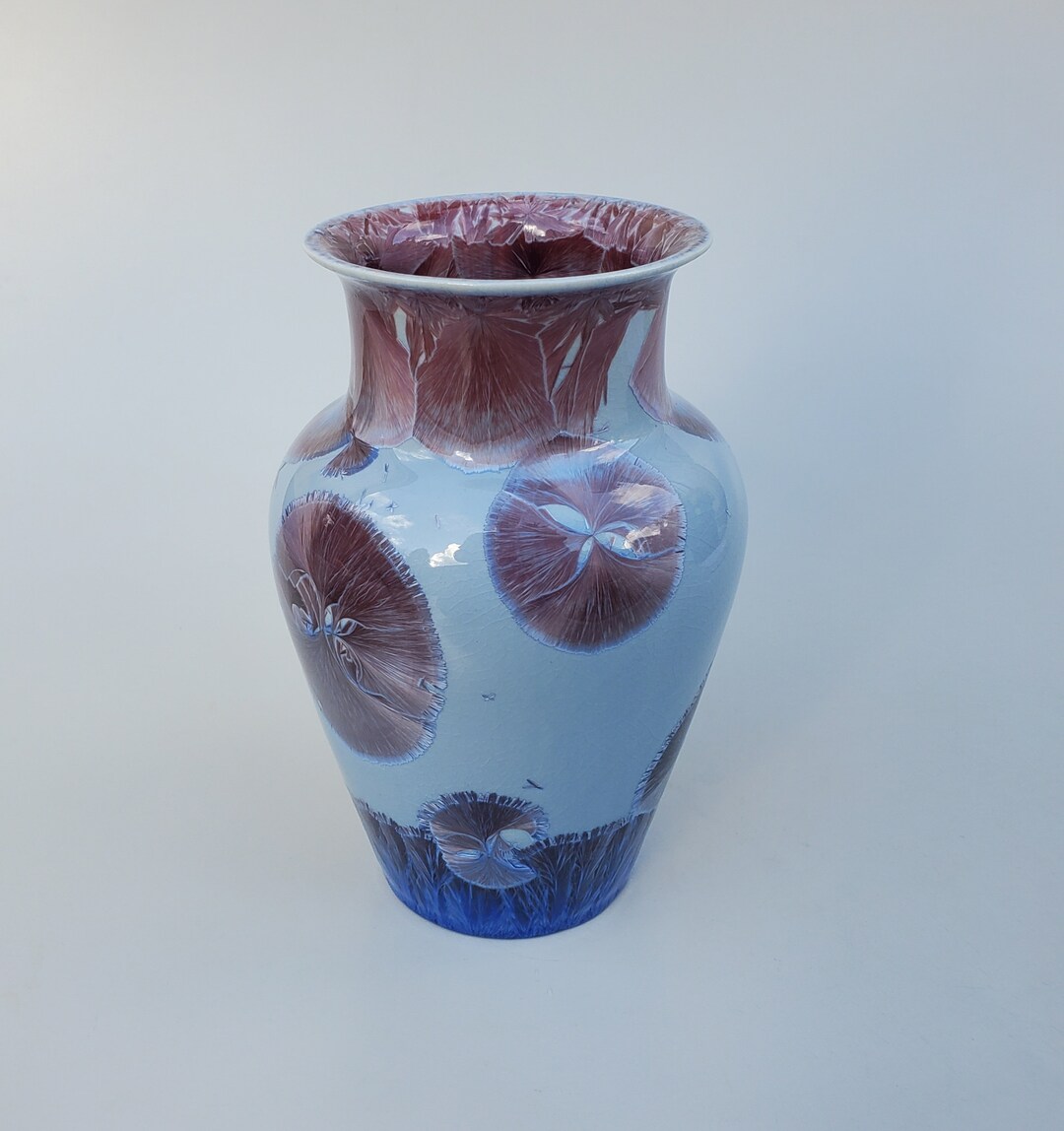 Duly Mitchell Crystalline Pottery Vase - Arizona Studio Potter - Large ...