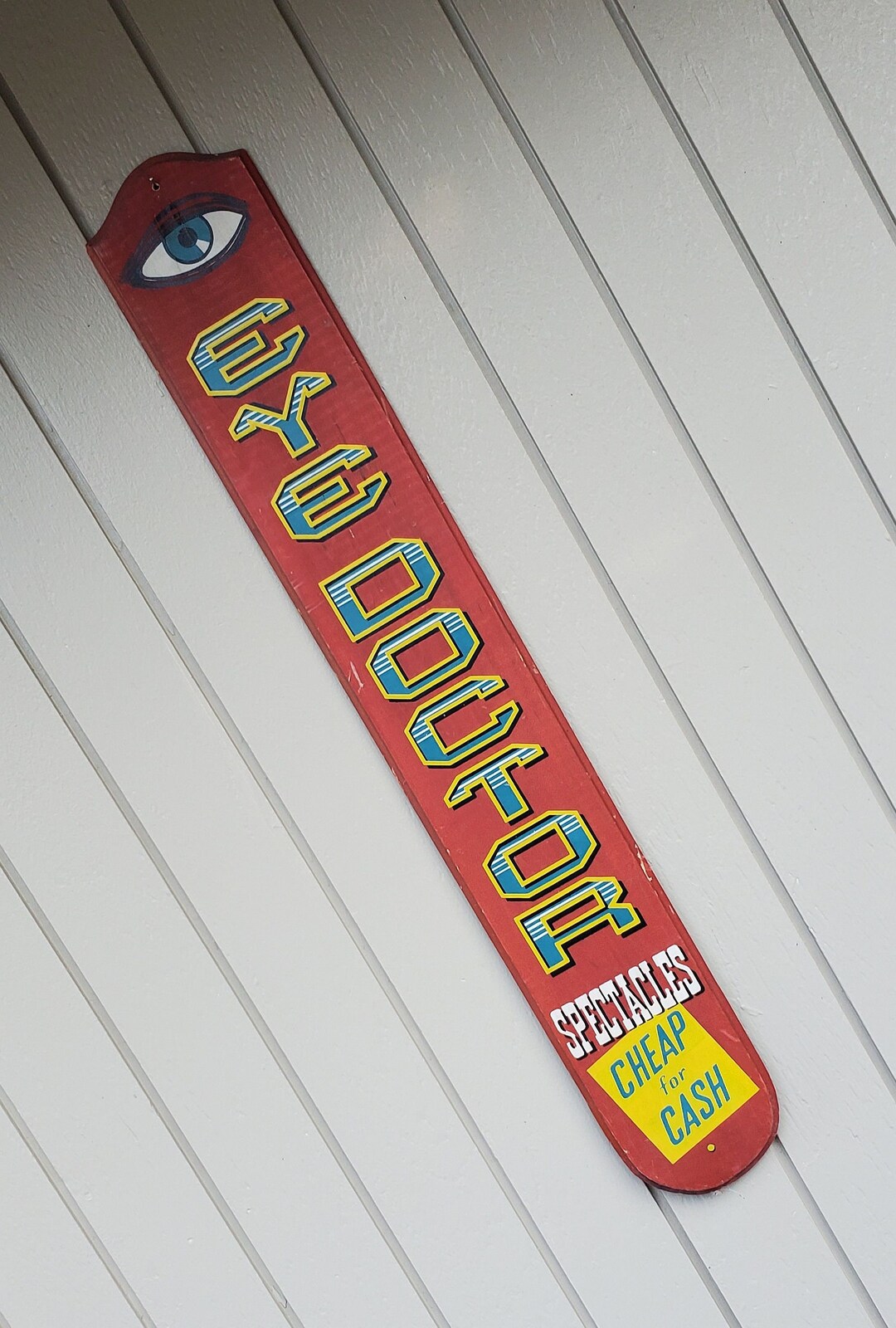 Old Wooden Eye Doctor Novelty Sign Made by Yorkcraft, Inc Spectacles ...