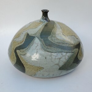 Joel Cottet Oregon Studio Pottery HUGE Mid Century Style Hand Decorated ...