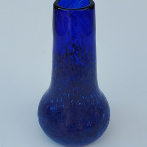 Mike Marentic Studio Art Glass Vase - Blue Oil Spot Vase - Art Glass ...