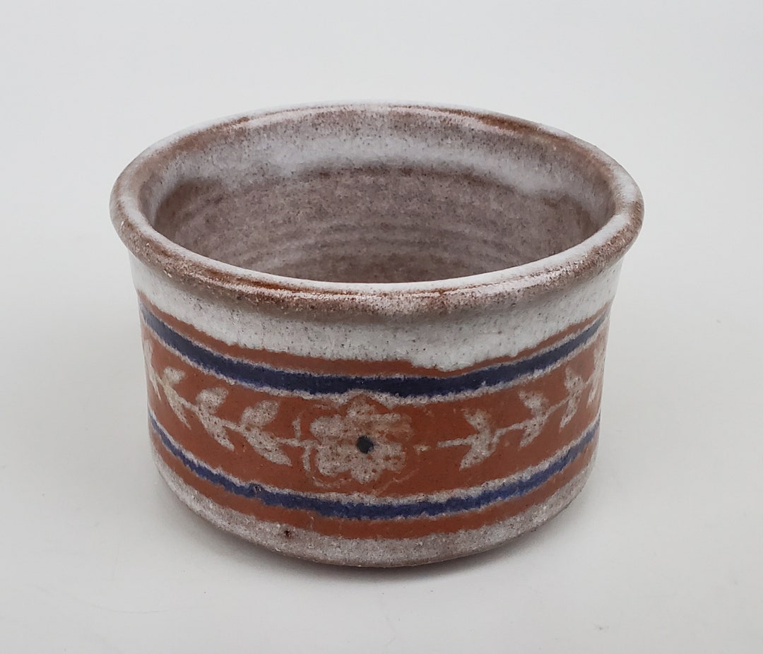 Barbara Brotman Northwest Studio Pottery Bowl Hand Decorated Floral ...