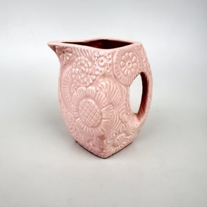 Niloak Art Pottery Daisy Design Pitcher - Pink Glossy Glaze - Nice ...