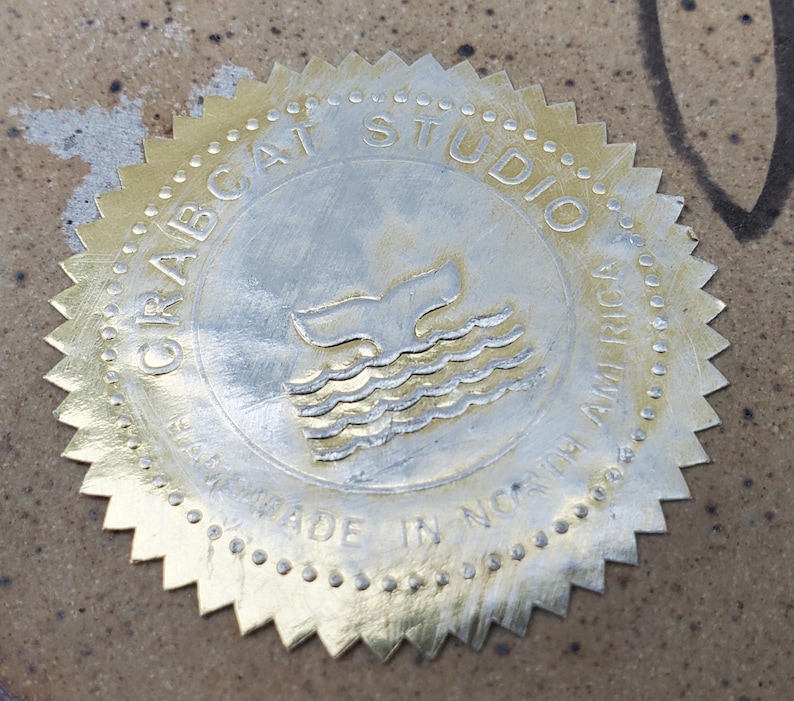 Crabcat Studio Pottery Trivet - Friday Harbor Washington - Indian Motif ...