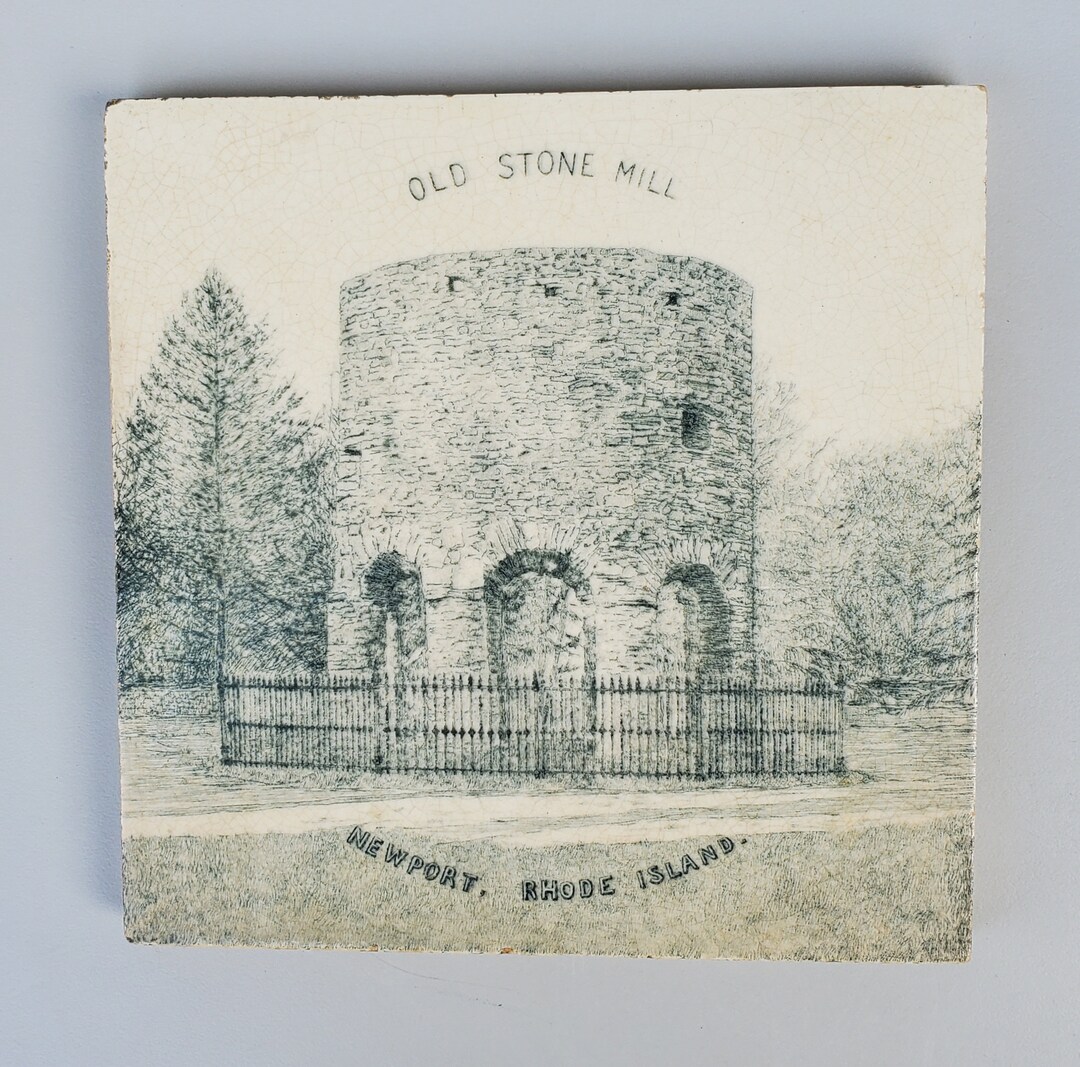 Minton China Works Stoke on Trent London Novelty Tile - Scenic Old ...