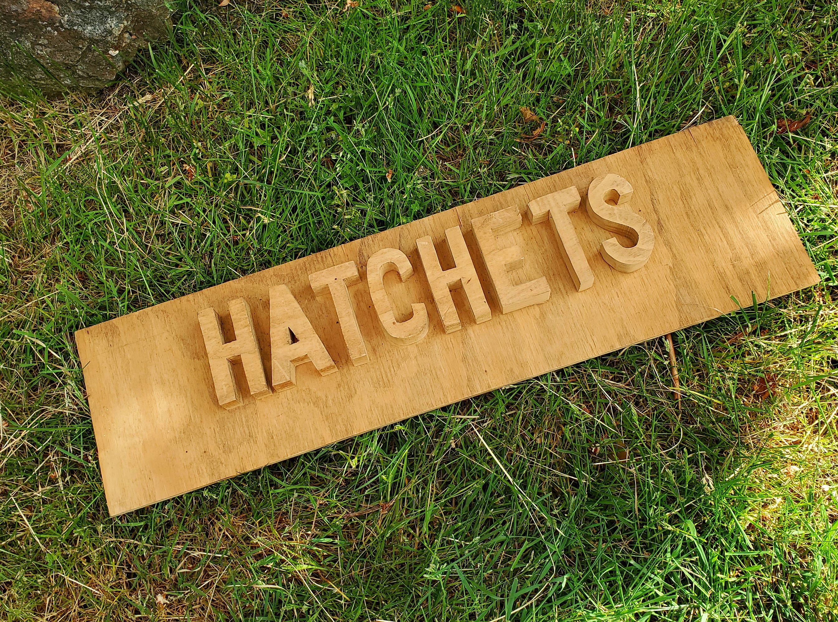 Vintage Hatchets Trade Show Collector Sign Hand Crafted | Etsy