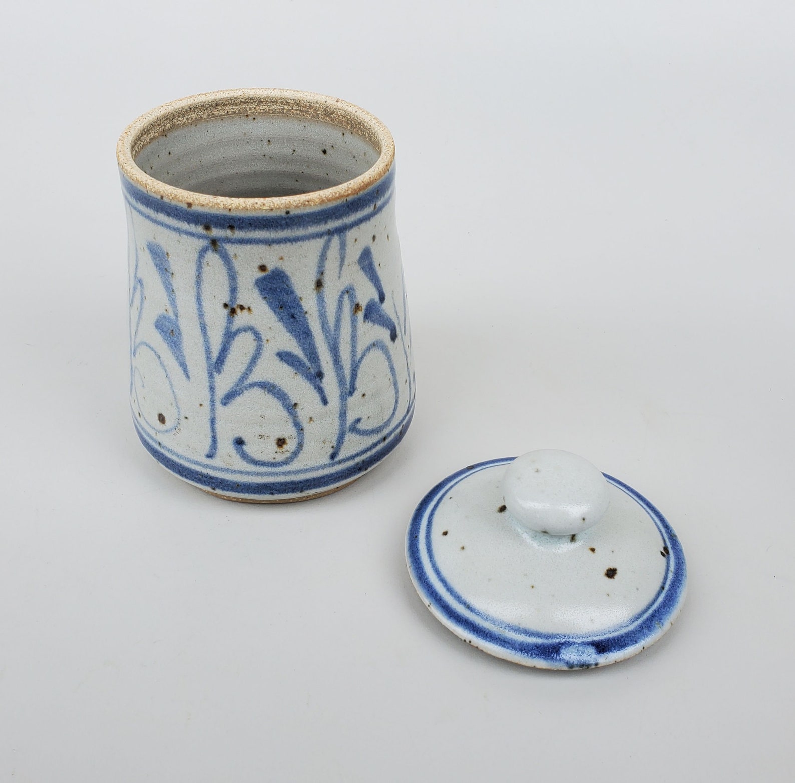 Paul Herman Doyle CA Studio Pottery Hand Decorated Jar With Lid ...