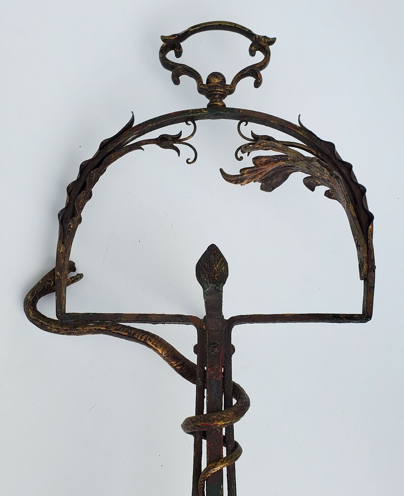 Ornate Antique Fireplace Tool Stand With Figural Snake Design - Etsy