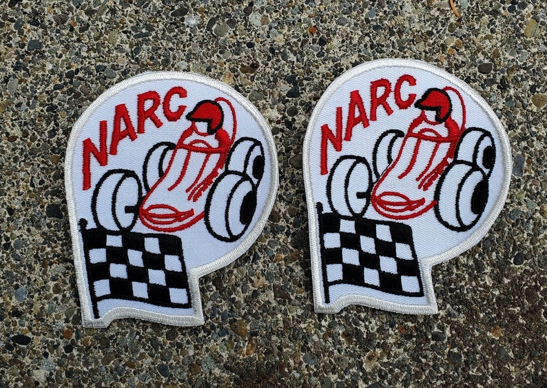 Vintage National Auto Racing Club Jacket Patches NARC Sprint - Etsy