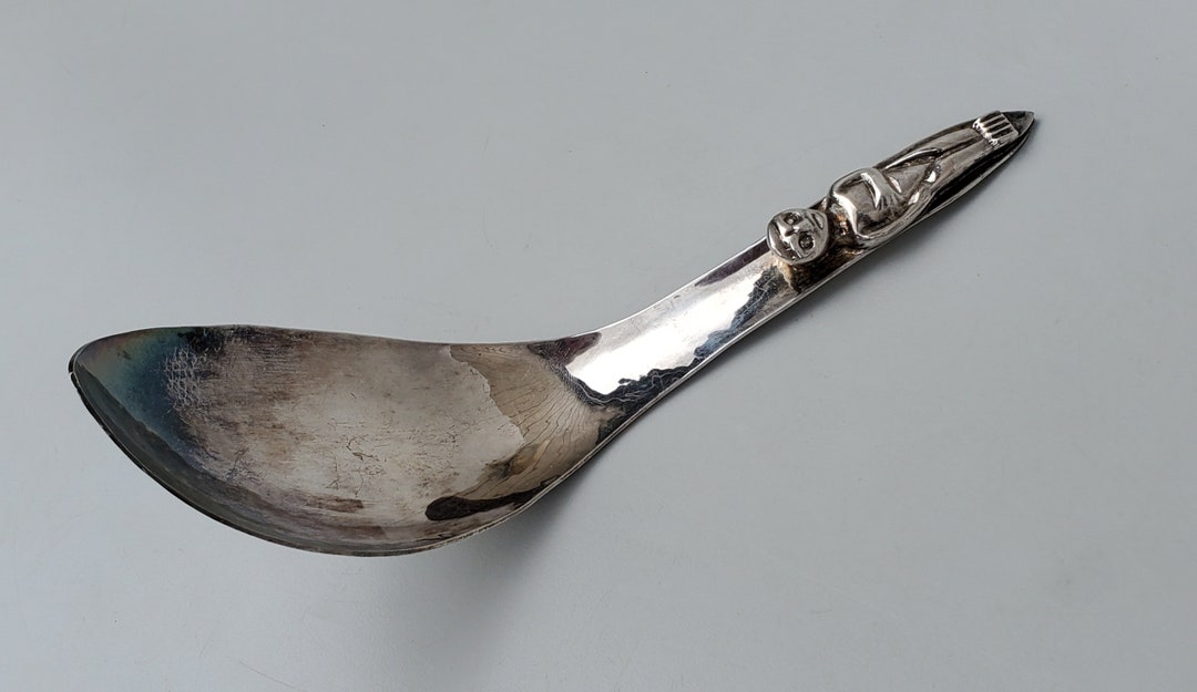 Kwakuitl Indian Design Silverplated Ceremonial Ladle by Acme of ...