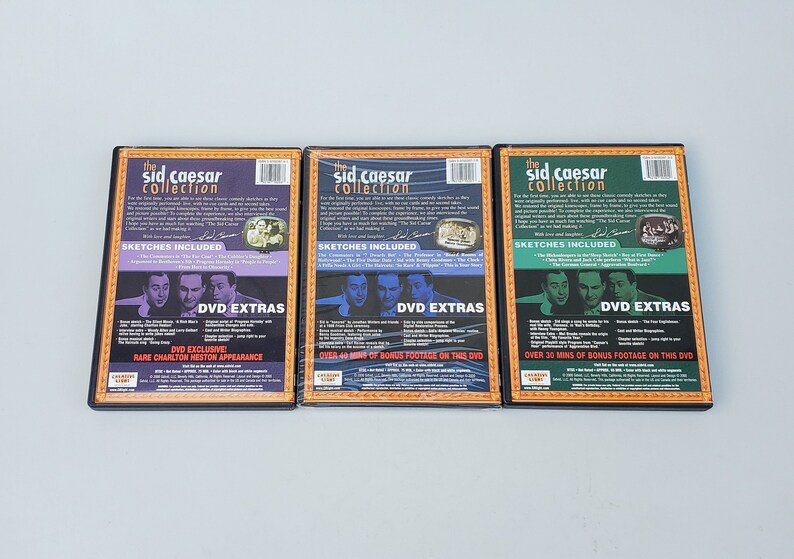 Sid Caesar Comedy DVD Collection 3 Disc Box Set 215 - Etsy