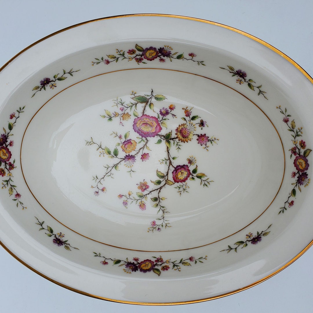 Noritake Ivory China - Asian Song Pattern - Oval Vegetable Serving Bowl ...