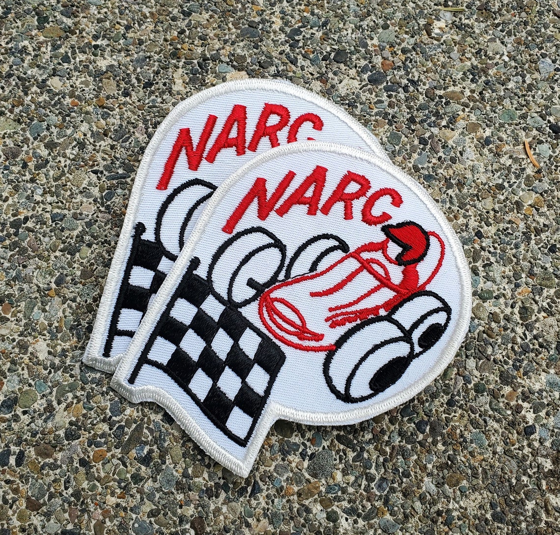 Vintage National Auto Racing Club Jacket Patches NARC Sprint | Etsy