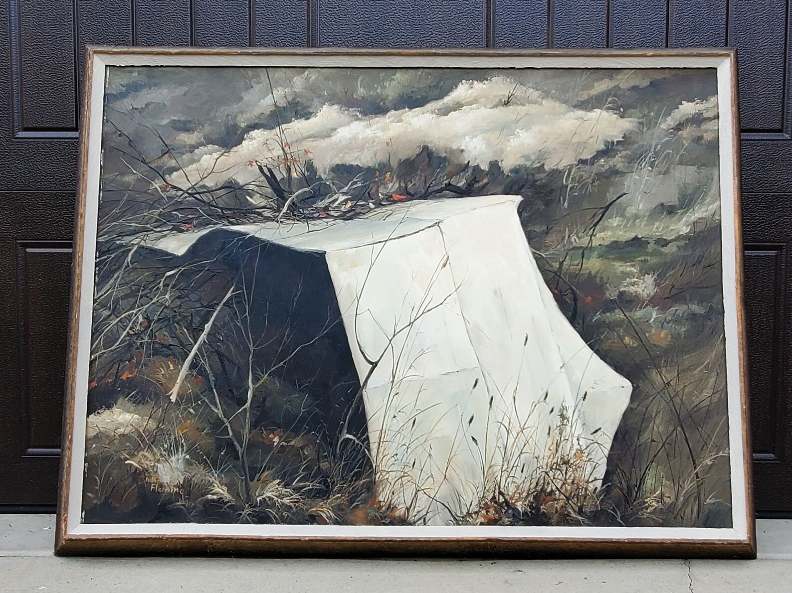 Hulan Fleming Northwest Artist Early Oil Painting - Dated 1970 - Titled ...