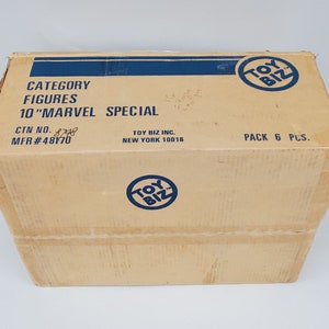 Vintage Toy Biz Inc New York - 10" Marvel Figures Shipping Box - Kay ...