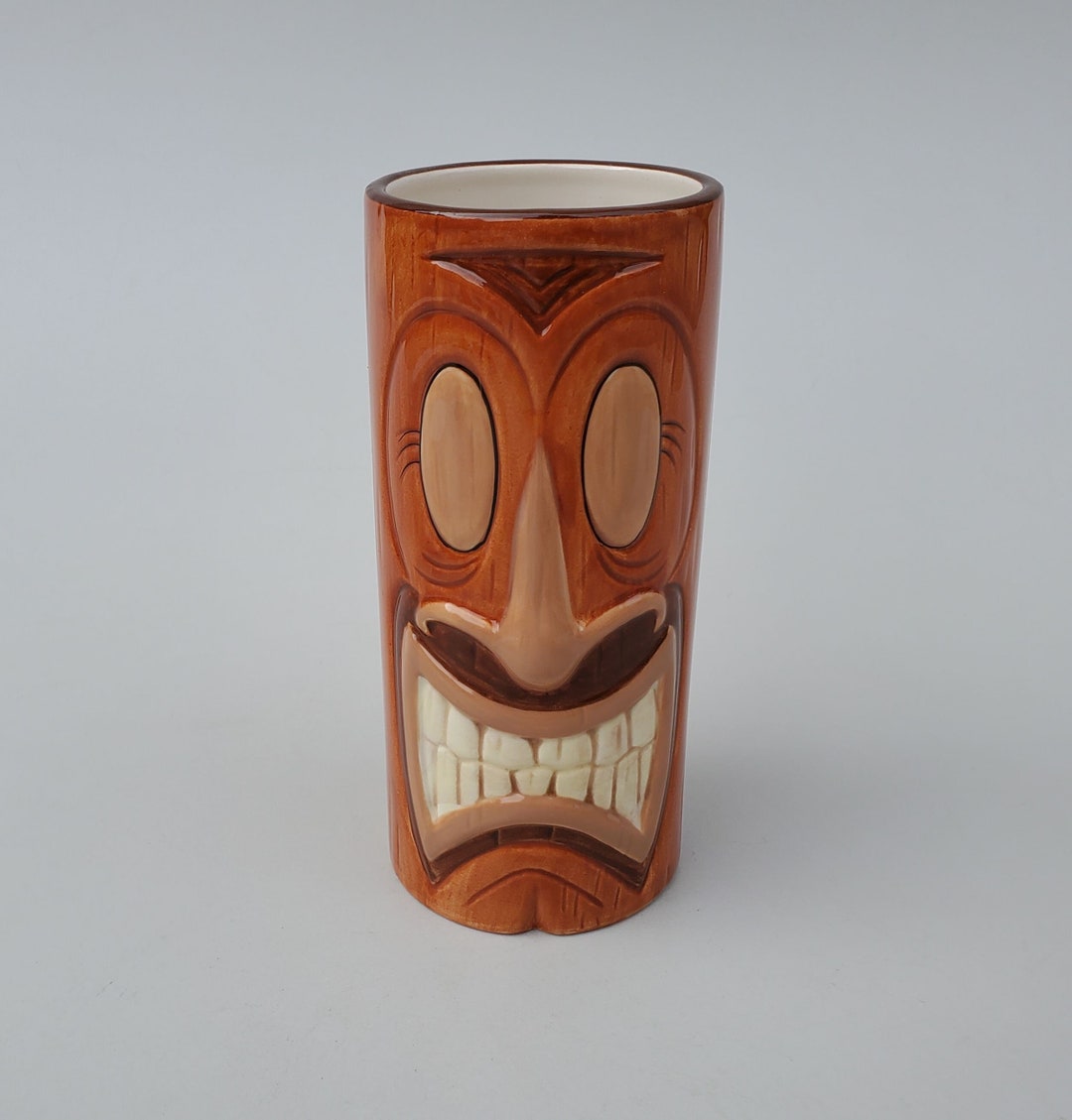 Germaine's Luau Hawaii Tiki Mug - Big Teeth Tribal Face Design ...