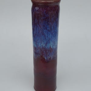 Ken Merrick New Mexico Studio Pottery Tall Cylindrical Vase - Purple ...