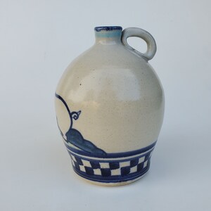Debbie Dean Studio Pottery Curley Tail Pig Design Handled Jug - Blue ...