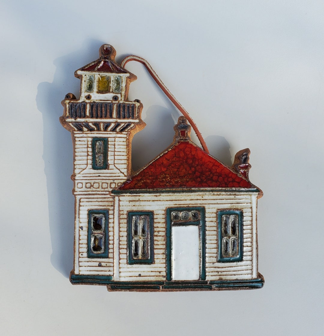 Victoria Littlejohn Stoneware Coastal Lighthouse Tile Oregon Studio ...