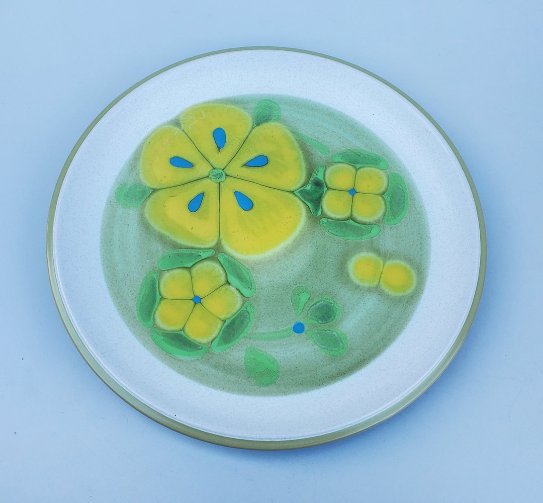 Noritake Folkstone South Pacific Pattern - Chop Plate - Large Yellow ...