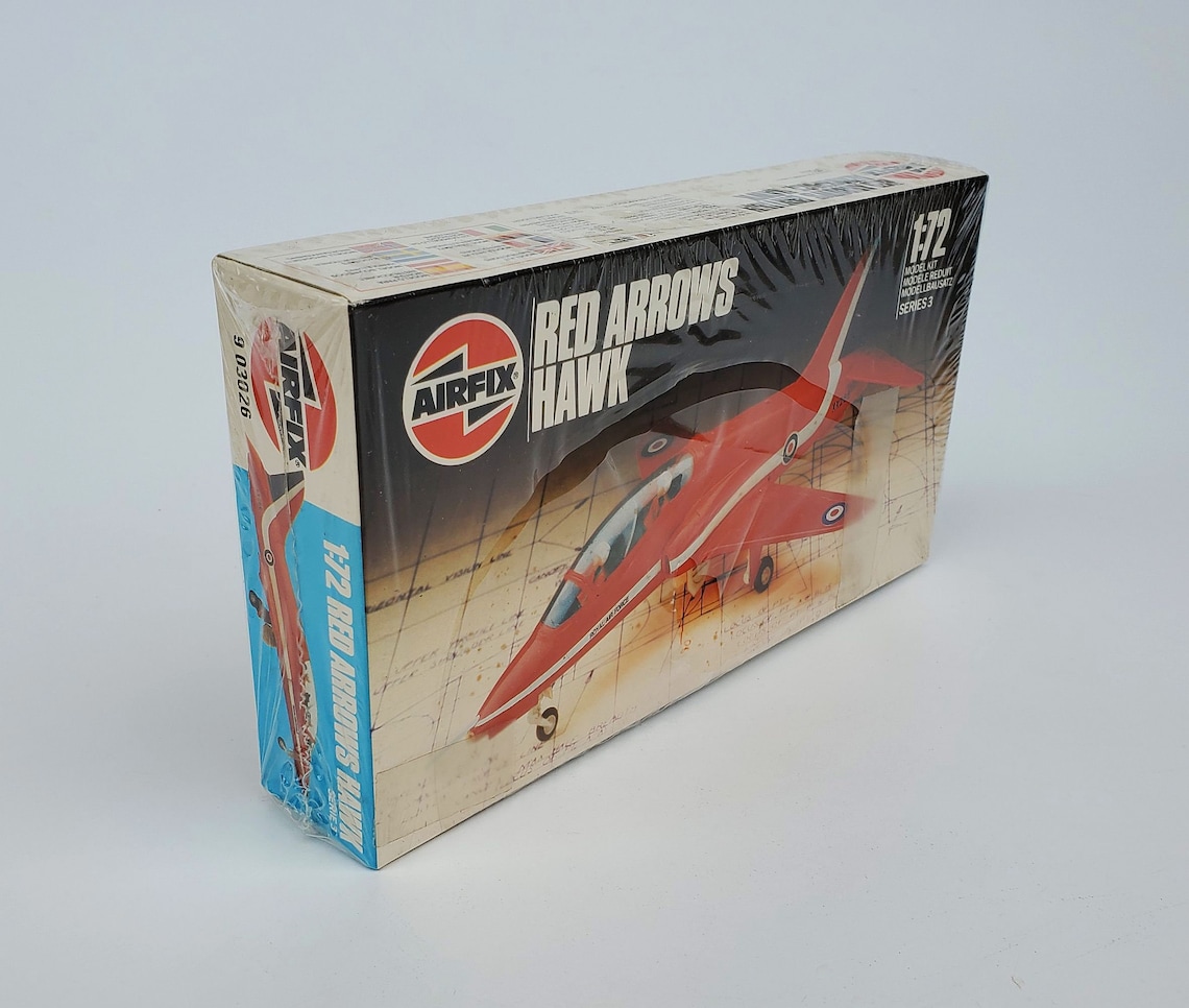 Airfix Red Arrows British Aerospace Hawk Royal Air Force Jet | Etsy