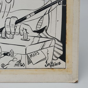 Vintage Jack Pierce Original Illustration Art - Seattle Times Artist ...