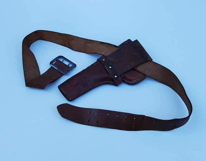 George Lawrence Vintage Tooled Leather Gun Holster With Old | Etsy