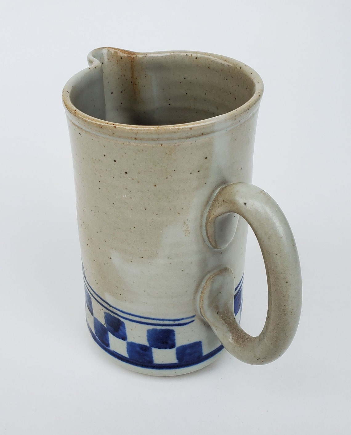 Debbie Dean Decorated Large Pitcher White Hand Painted Goose | Etsy