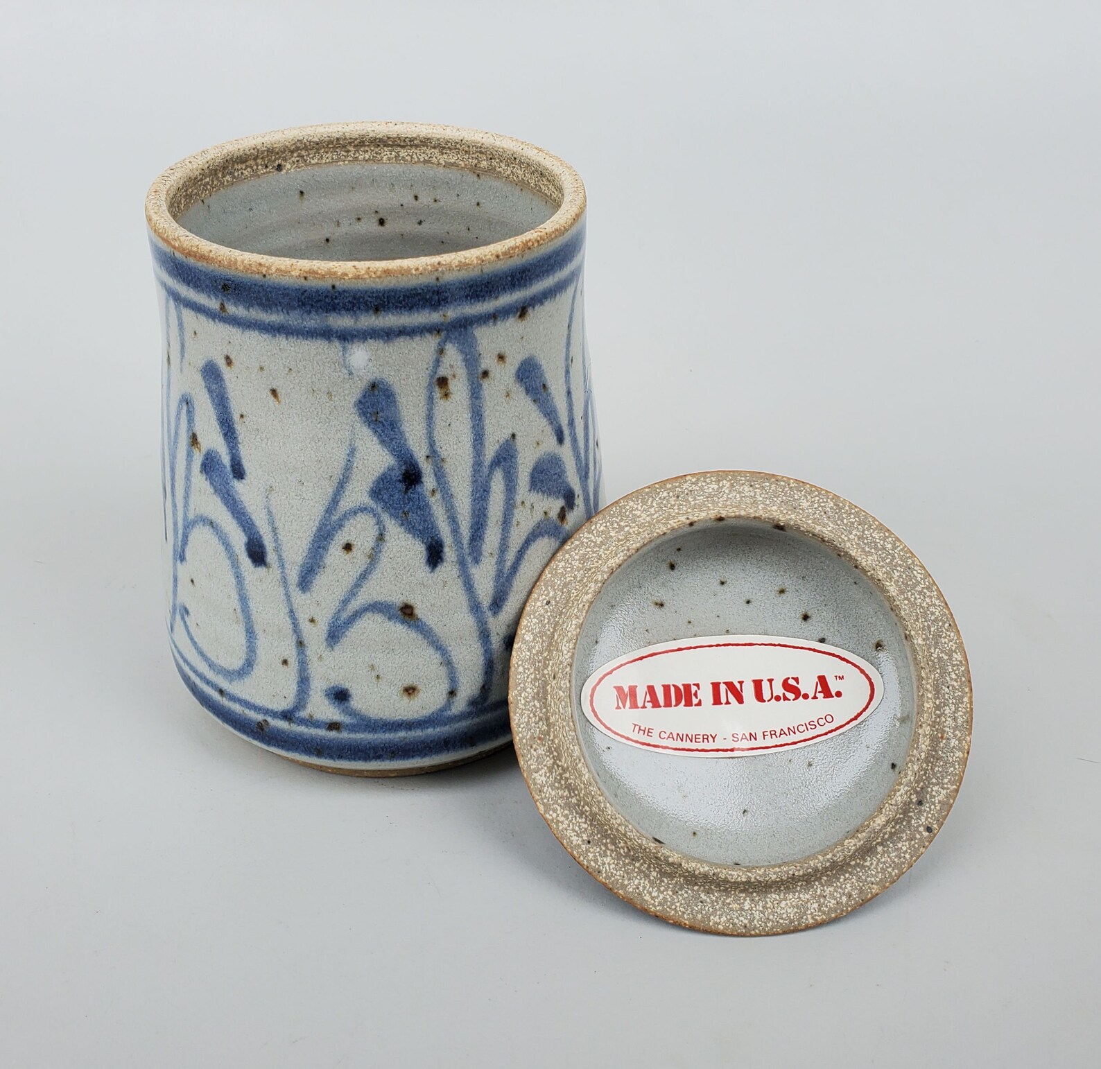 Paul Herman Doyle CA Studio Pottery Hand Decorated Jar With Lid ...