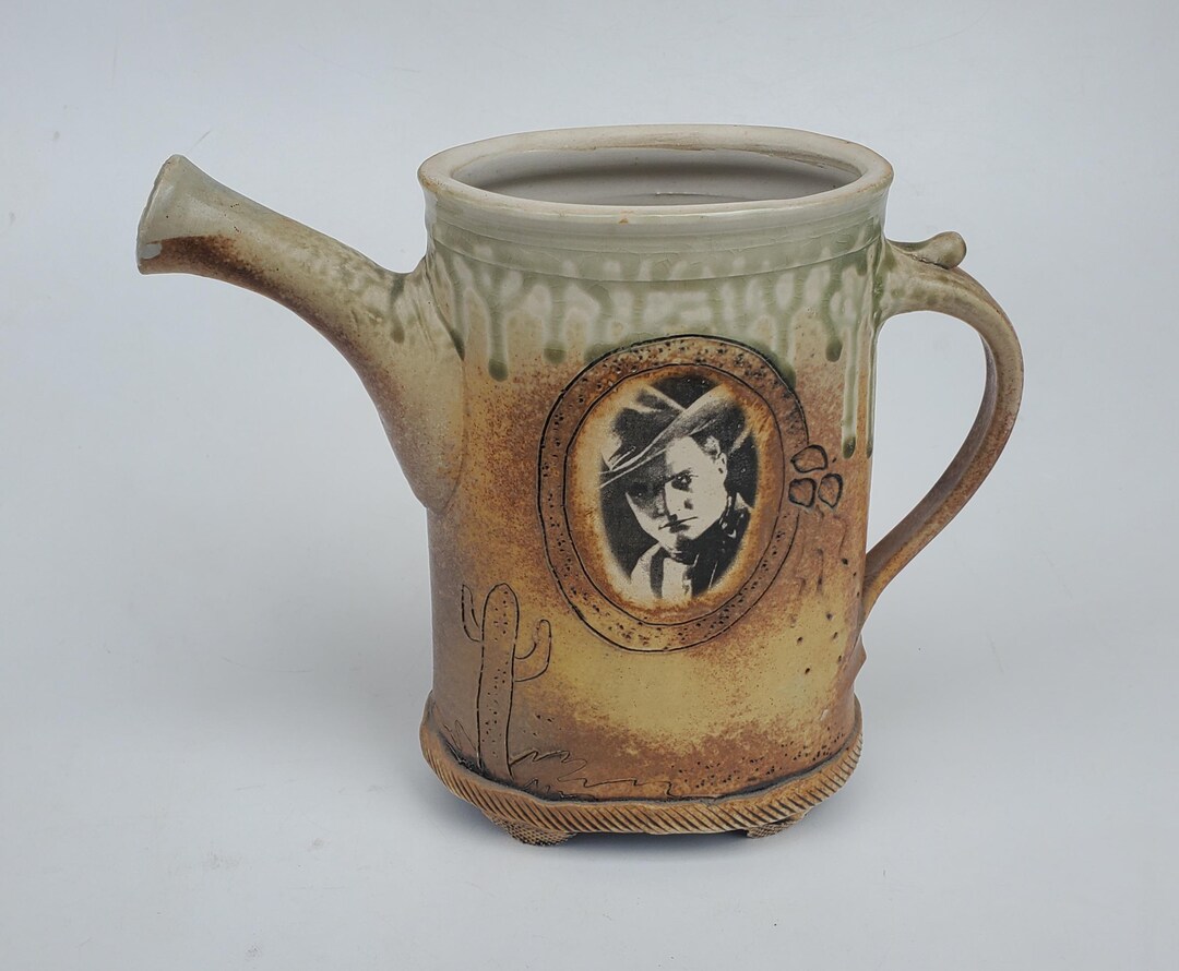 Dan Ishler Northwest Studio Pottery Teapot - Tom Mix Western Cowboy ...