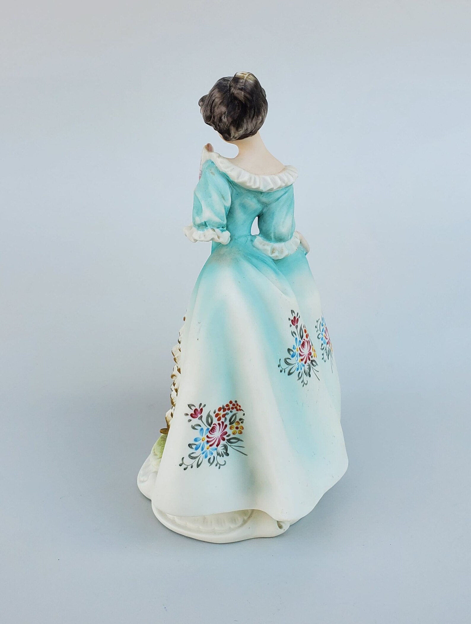 Lefton China Colonial Woman Figure in Fancy Dress With Pink - Etsy
