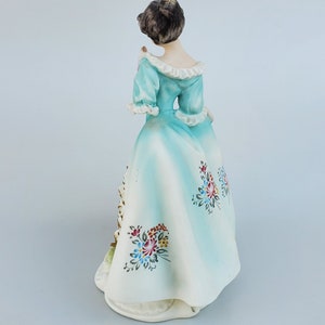 Lefton China Colonial Woman Figure in Fancy Dress With Pink - Etsy