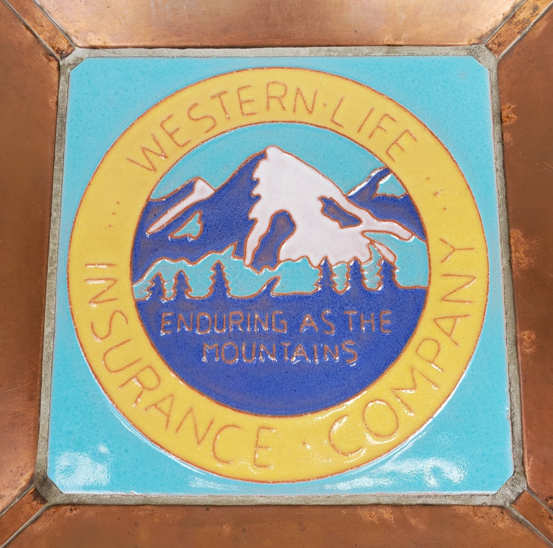Gila Pottery Advertising Tile Tray - Western Life Insurance Company ...