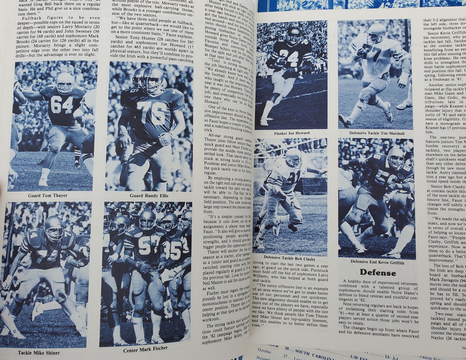Notre Dame College Football Program and Spring Football Prospectus ...