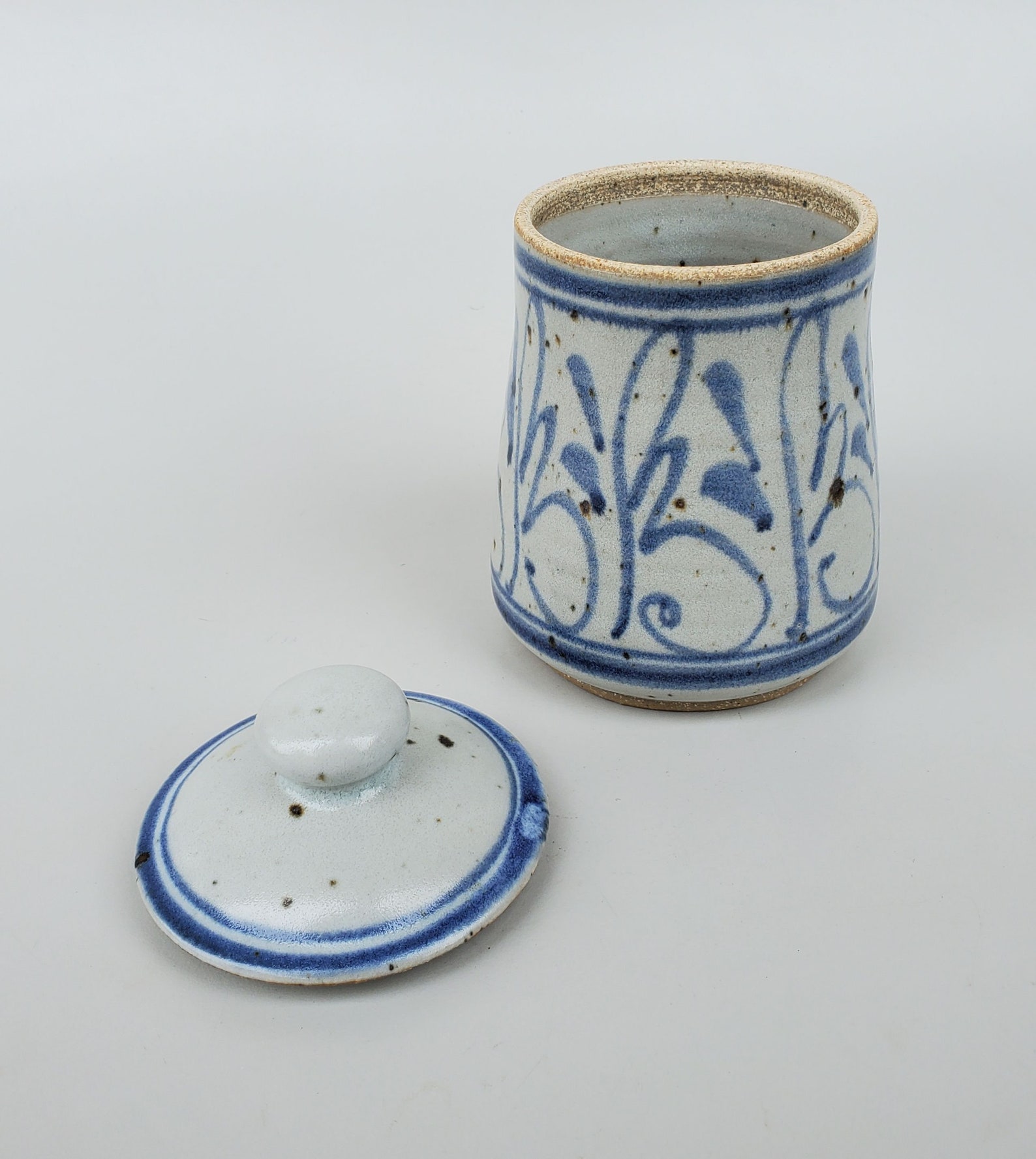 Paul Herman Doyle CA Studio Pottery Hand Decorated Jar With Lid ...