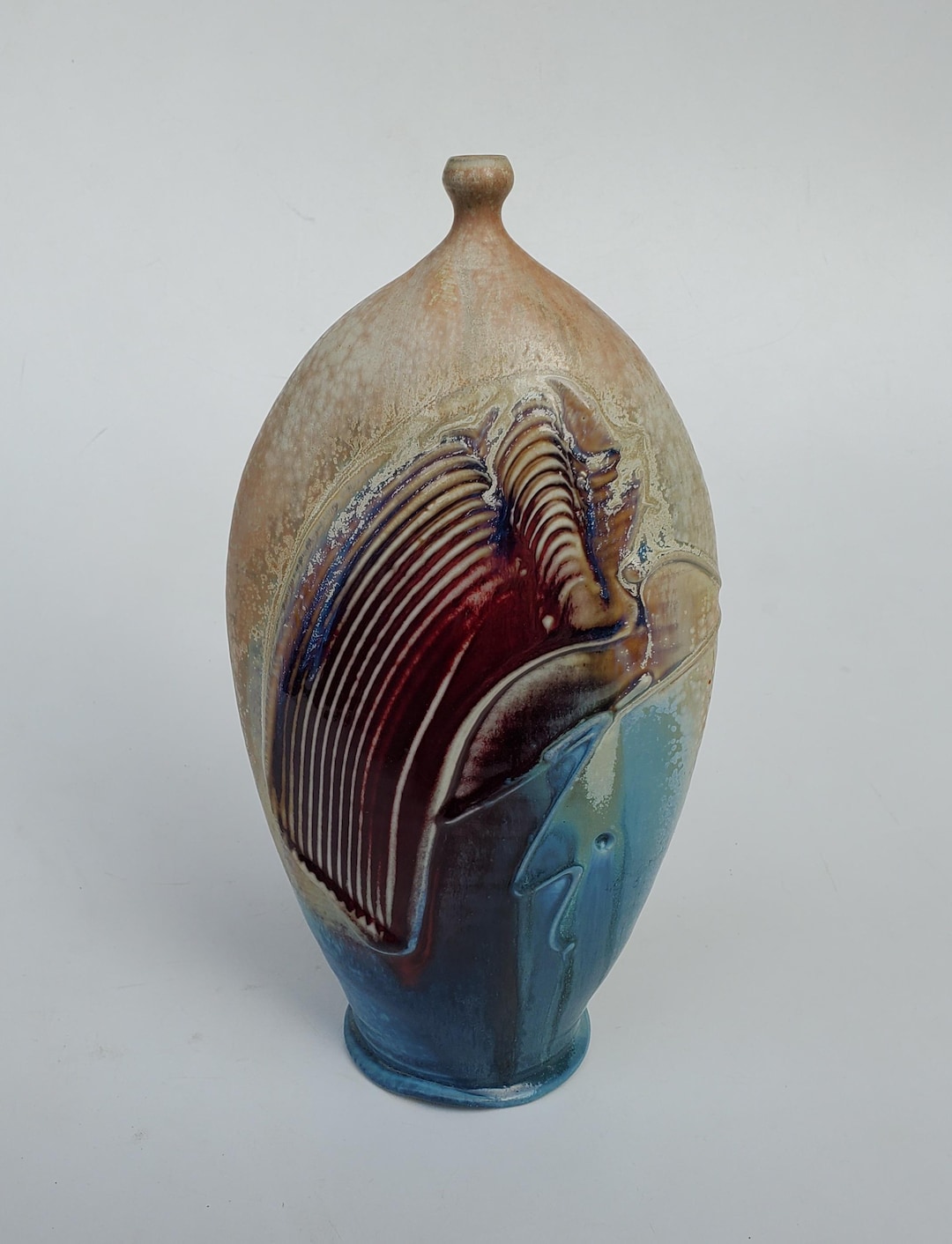 Frank Massarella Studio Pottery Vase - Hand Crafted at Tom Coleman ...