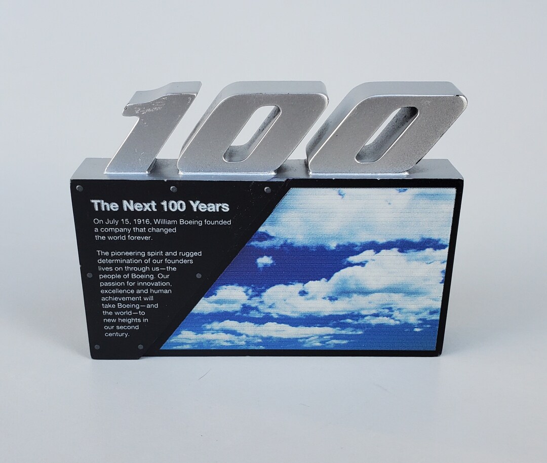 Boeing Aircraft 100 Year Anniversary Commemorative Item - the Next 100 ...