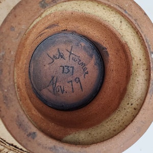 Jack Turner Stoneware Large Flaring Compote Bowl - Vertical Carved ...