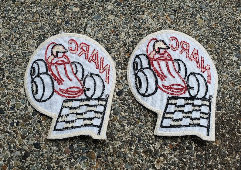 Vintage National Auto Racing Club Jacket Patches NARC Sprint - Etsy