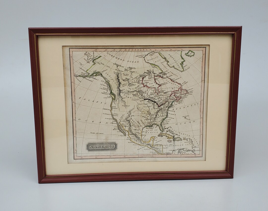 1817 Map of North America From Ewing's New General Atlas - Published by ...